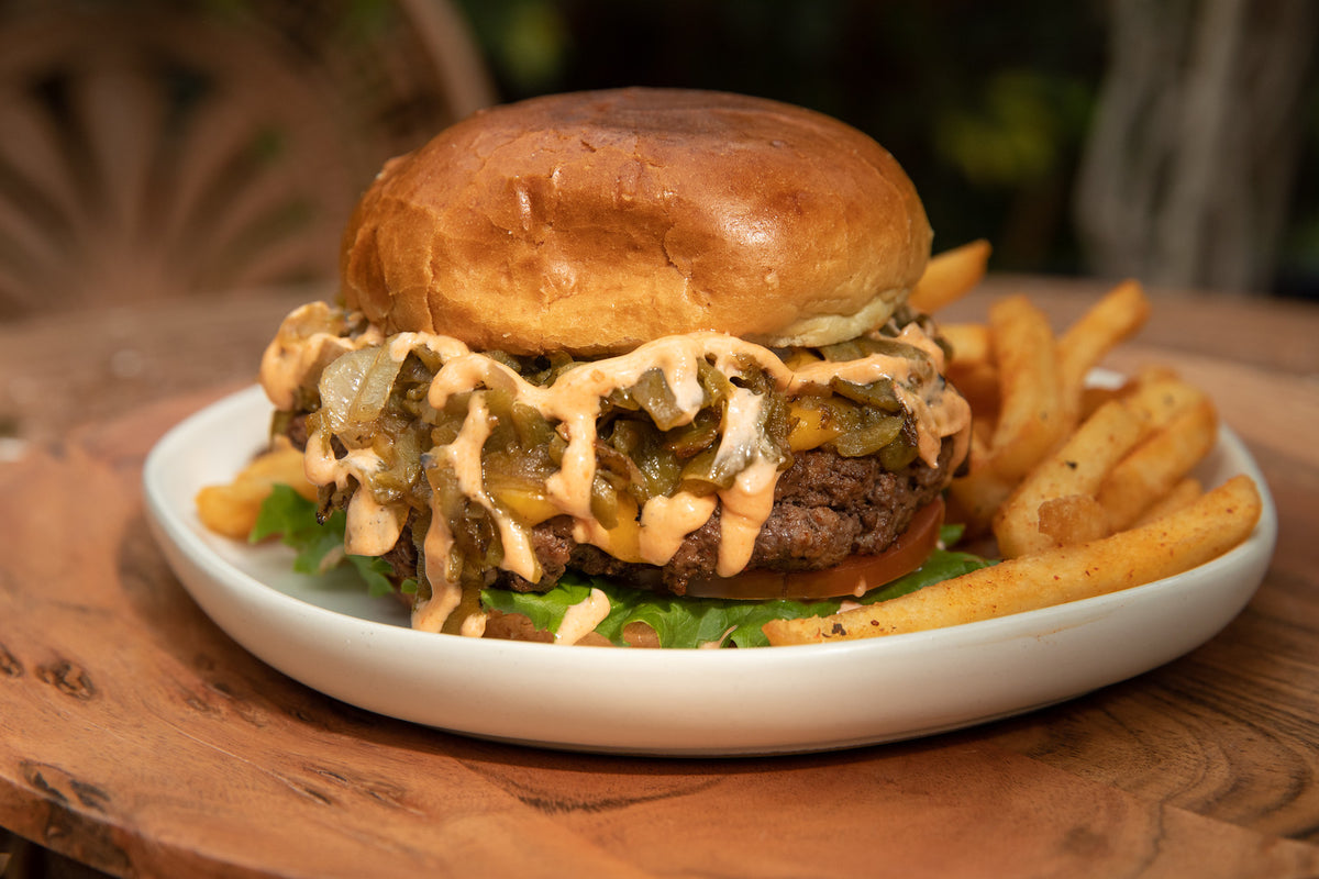Hatch Green Chile Burger – The Hatch Chile Store