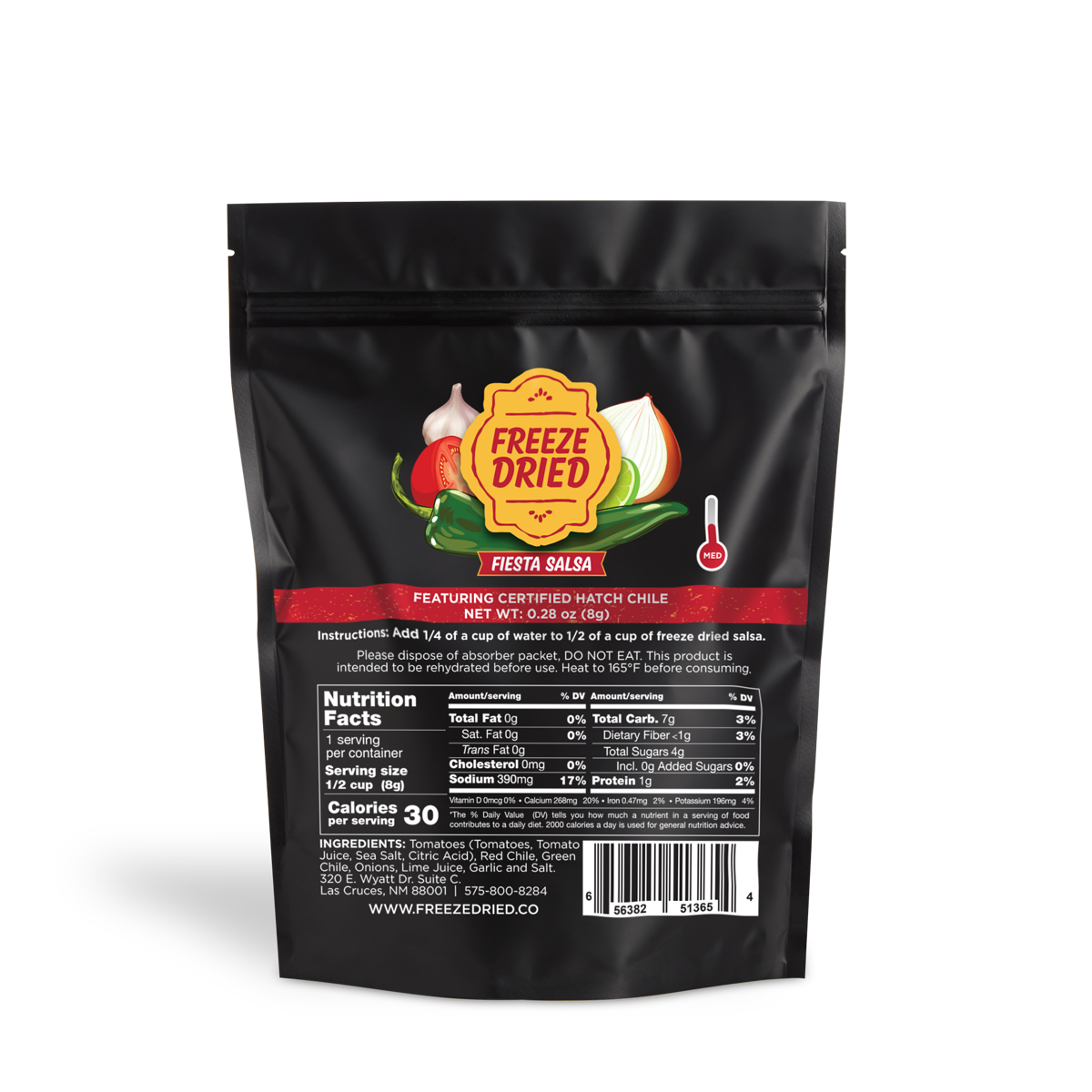 Freeze Dried Fiesta Salsa - 24 grams – Hatch Chile Store